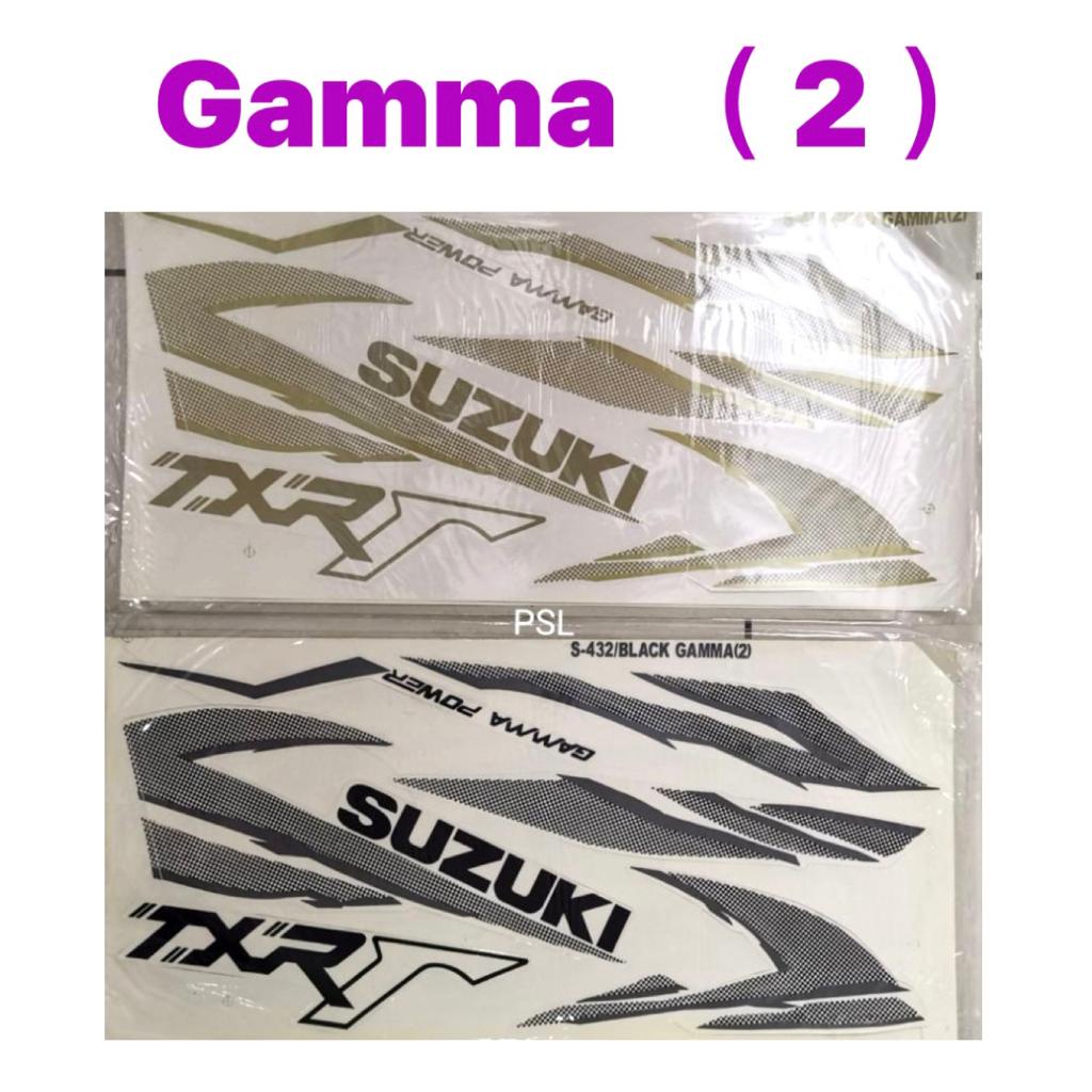 ( 2 ) GAMMA STICKER LAMBANG STRIKE STRIP BODY COVER SET STIKER STRIPE ...