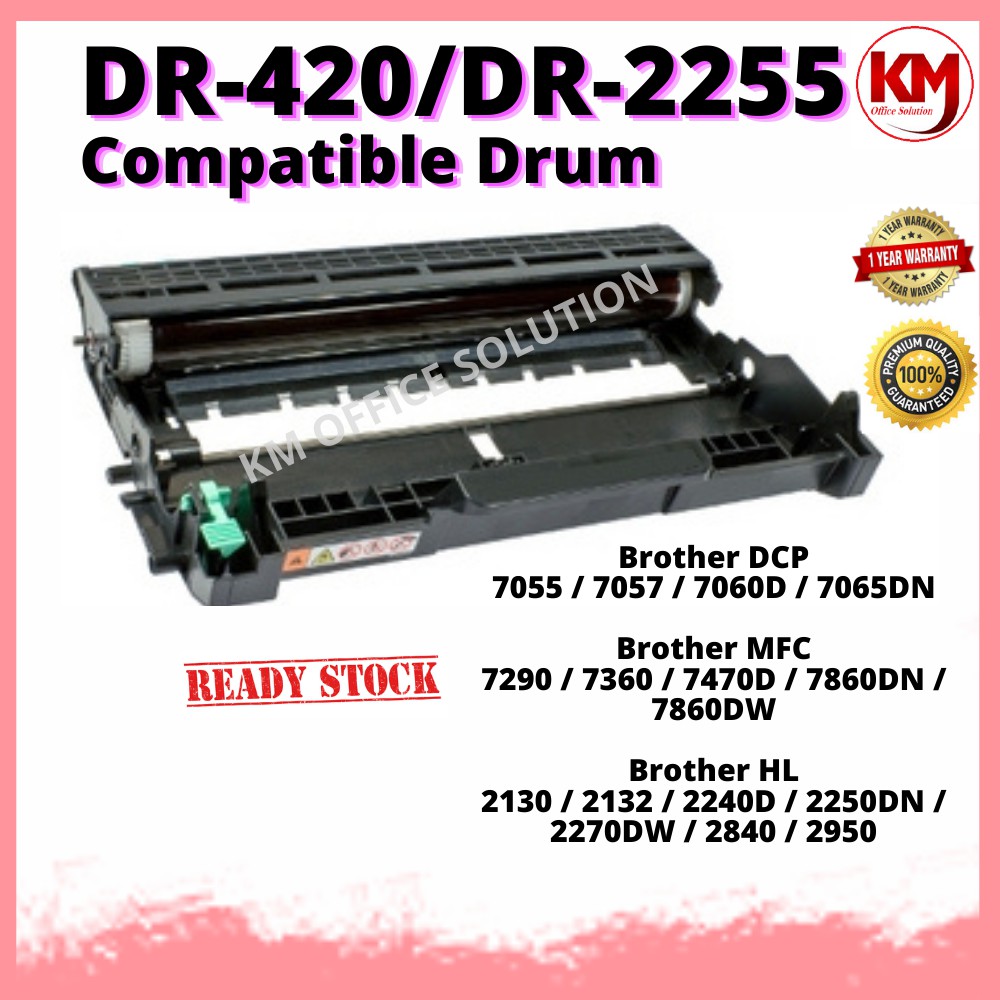 Brother DR2255 Compatible Drum HL2130 HL2240D HL2250DN HL2270DW MFC7360 ...