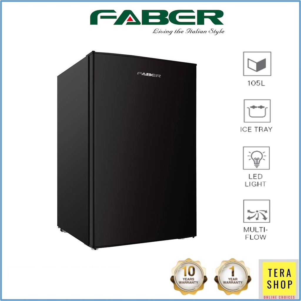Faber LUSSO 100BK Mini Bar 1 Door Single Door Fridge Refrigerator Peti ...