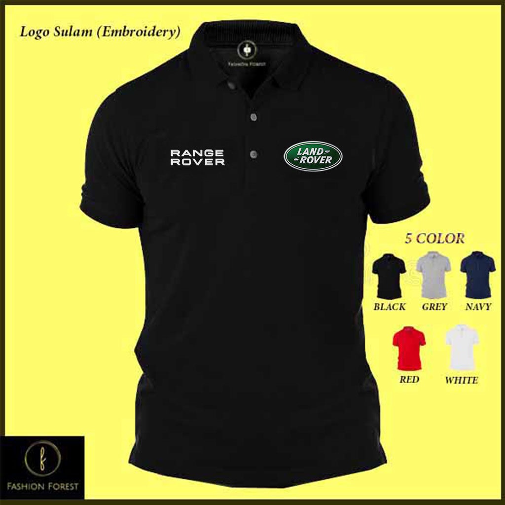 Ready Stock Men & Women Polo Shirt Polo t shirt Land Rover Rang Rover ...