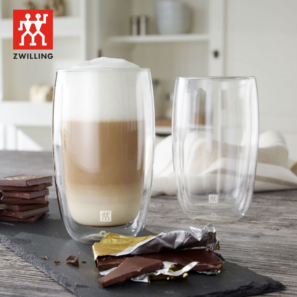 ZWILLING SORRENTO Borosilicate Double Wall Latte Glasses 350ml, 2-pc Set | Shopee Malaysia