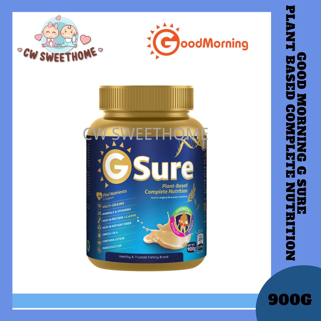 GOOD MORNING G SURE PLANT BASED COMPLETE NUTRISION 900G(EXP:2024 ...