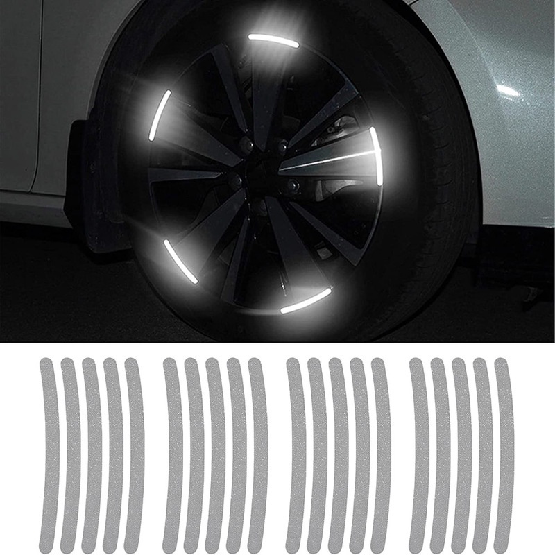 Car Wheel Reflective Stickers/Tire Safety Warning Sticker/3D Balance ...