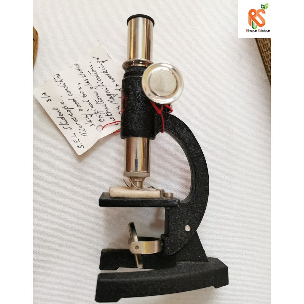 70 Years (1950) Old Antique Student Microscope - RARE MADE IN ENGLAND ...