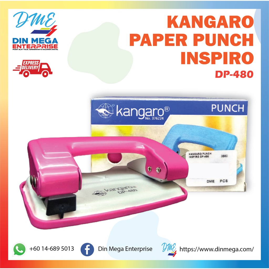 KANGARO PAPER PUNCH INSPIRO / DP-480 ( RANDOM COLOR) | Shopee Malaysia