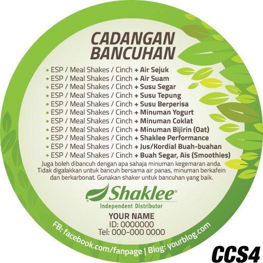 (CCS) Sticker - SHAKLEE (Canister Cap Sticker) | Shopee Malaysia