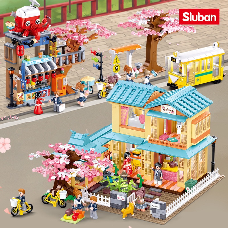 Sluban City Street View Girls Sakura Holiday Villa House Castle ...