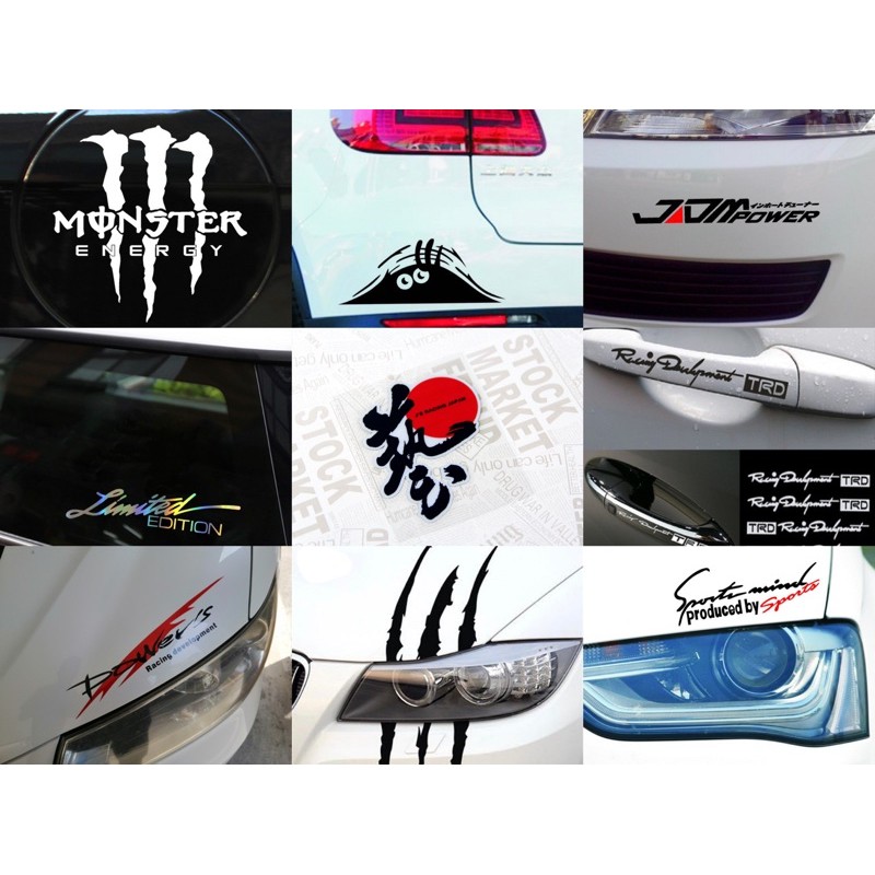 car sticker kereta stiker bonet bumper door handle cermin | Shopee Malaysia