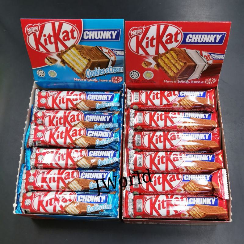NESTLE KIT KAT CHUNKY CHOCOLATE BAR OUTER BOX (38G x 24PCS) BORONG ...