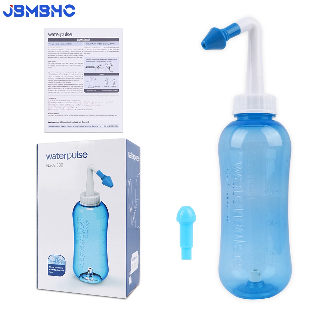 Waterpulse Wash Nasal Bottle 70/300/500ml Nasal Irrigation Sinus Rinse ...
