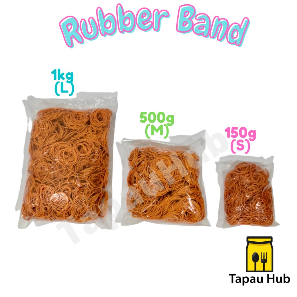 Rubber Band 1.5"/ Gelang Getah Elastik1.5"+ | 150g+- | 500g+- | 1kg ...