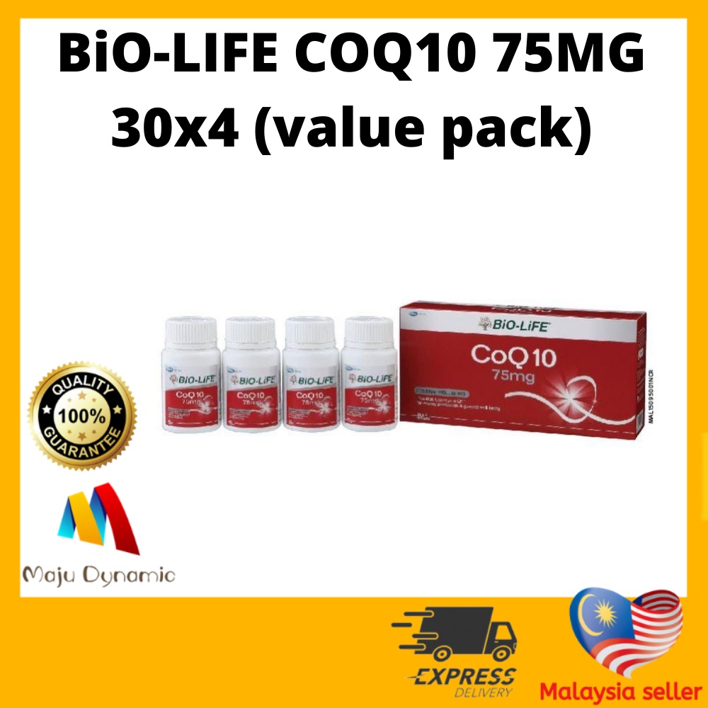 Special offer!!!Guardian BiO-LIFE COQ10 75MG 30x4 (value pack) | Shopee ...