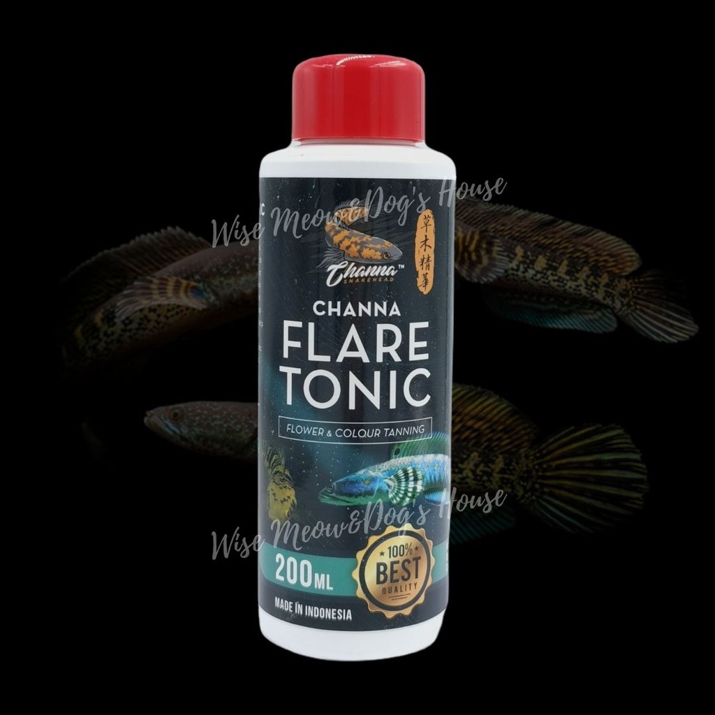 Snakehead Channa Vitamin Channa Natural Home & Channa Flare Tonic Colour Enhance - 200ml ...