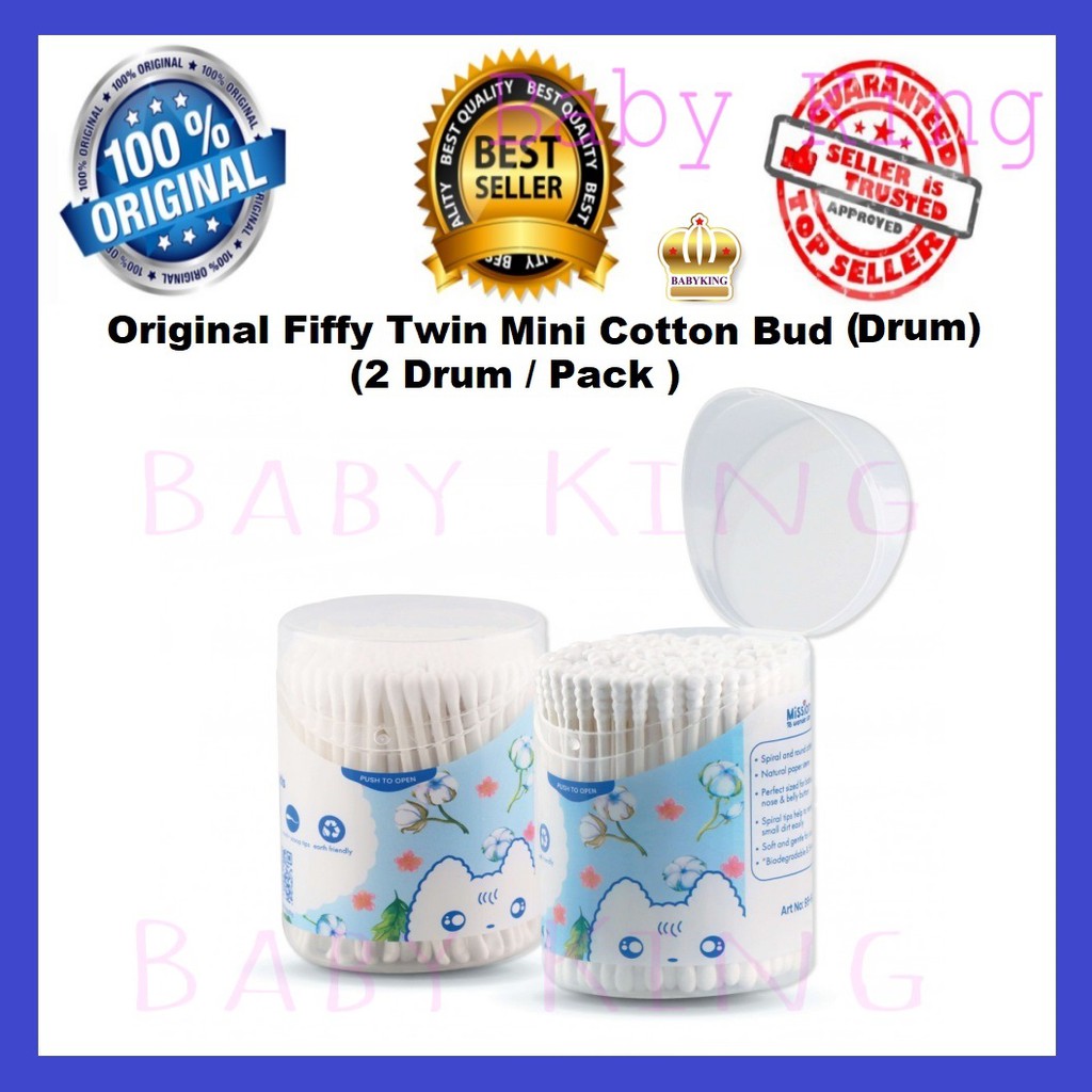 Original Fiffy Multi Purpose Baby Mini Cotton Bud Buds Cotton Swab ...
