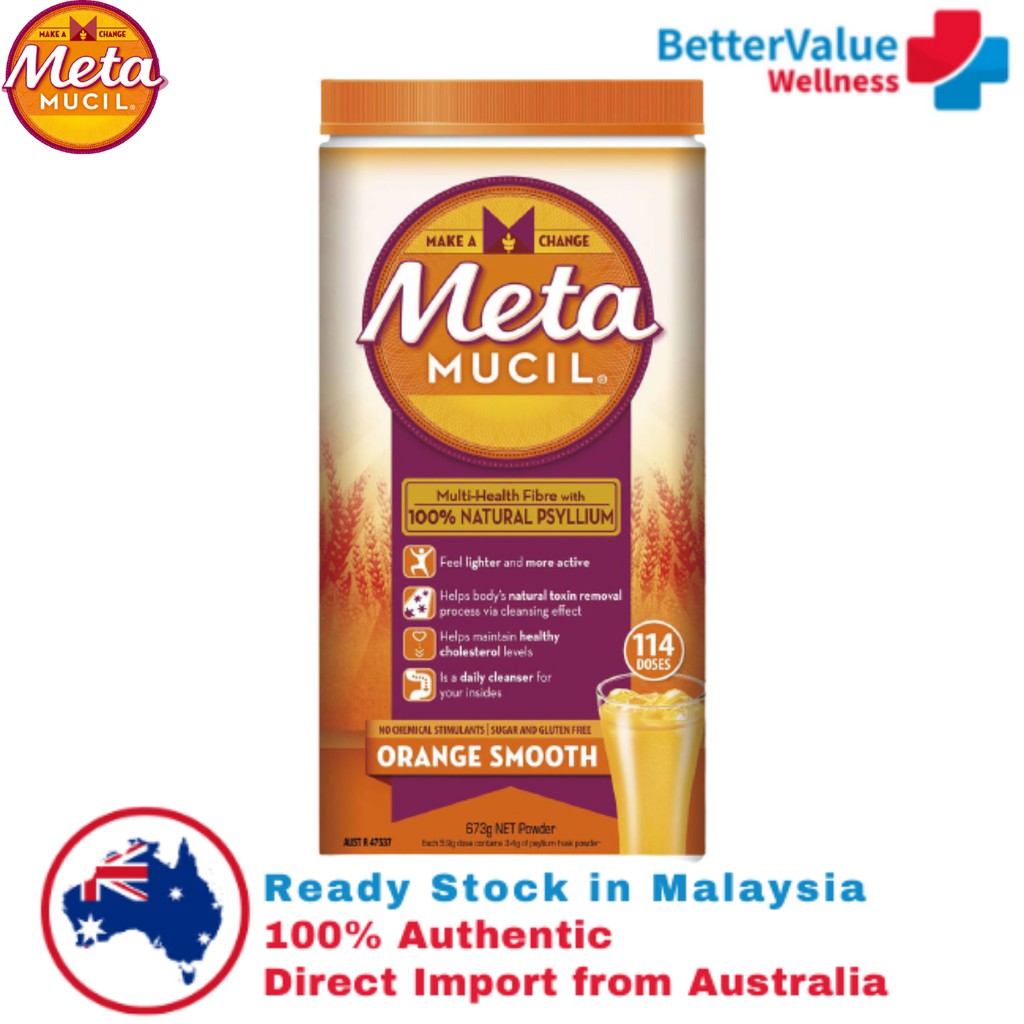 [100% AUTHENTIC] METAMUCIL Smooth Multi-Health Fibre Powder (673g) 114 ...