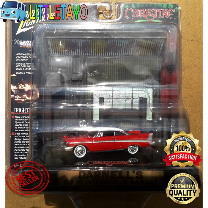 Johnny LIGHTNING DIORAMA Series CHRISTINE DARNELL GARAGE With 1958 ...