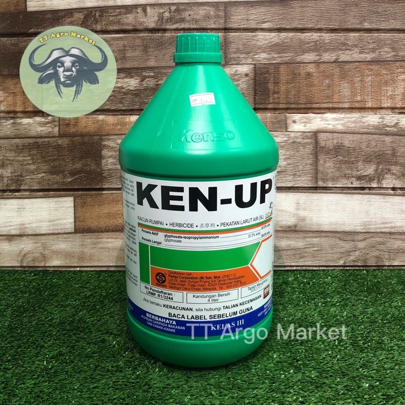 Kenup 4L Kenso KEN-UP 41% Racun Rumput/ Herbicide/ 除草剂（除草药水)same dengan ...
