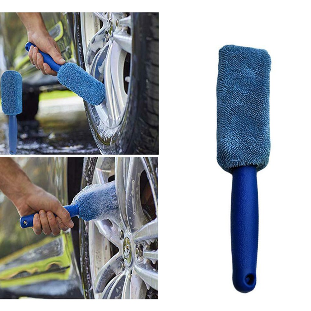 Spot Microfiber Wheel Tire Rim Brush for Car With Plastic Handle ...