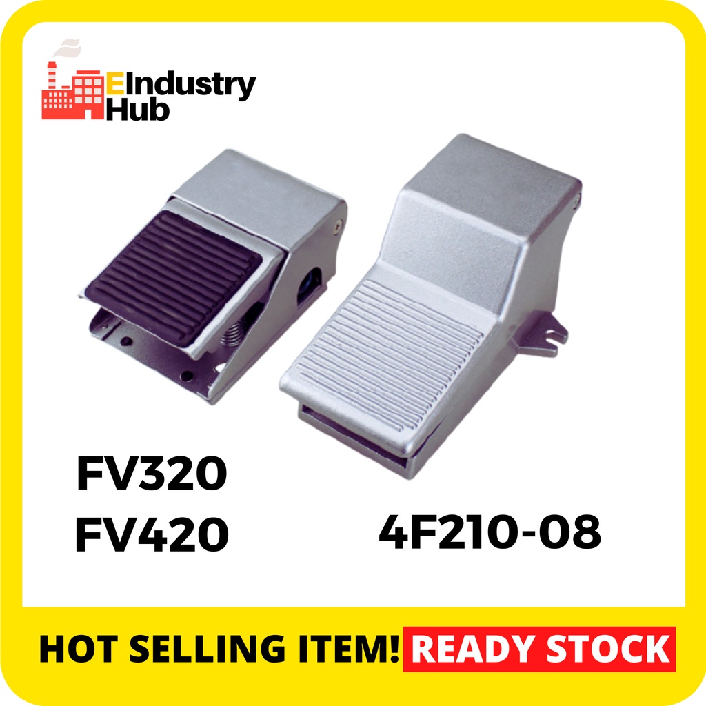 AIRTAC type 4F210-08 Pneumatic Foot Pedal Air Valve Switch FV320 Foot ...