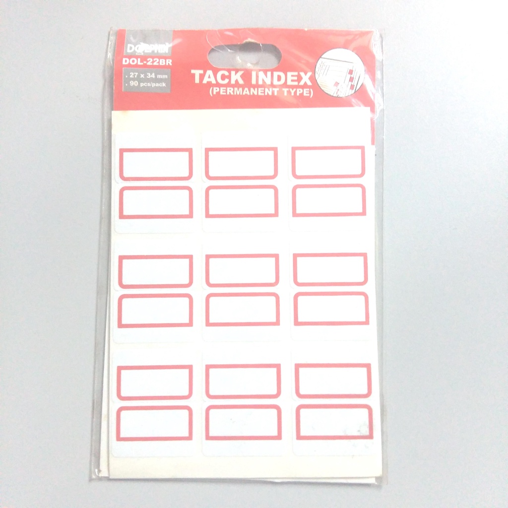 Tack Index (Paper Label) (Permanent Type) | Shopee Malaysia