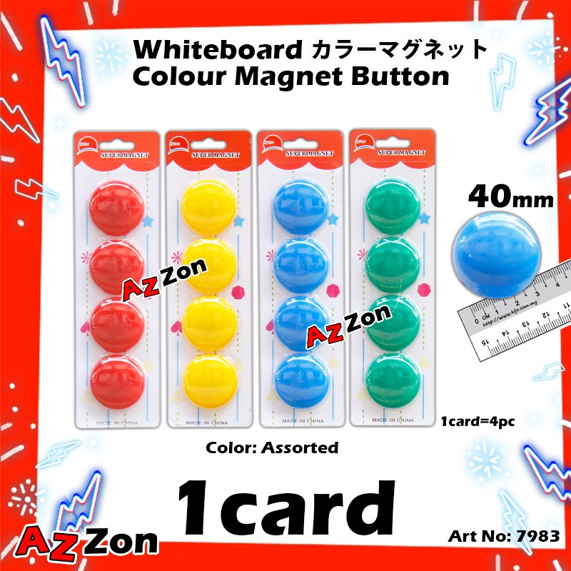 Whiteboard Colour Magnet Button Color Magnet Button Magnet Button Round Magnetic Button 白板 磁铁 圆形 ...