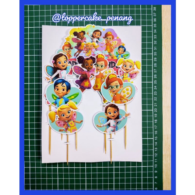 Butterbean Cafe Happy Birthday Decoration Set Cake Topper for Birthday ...