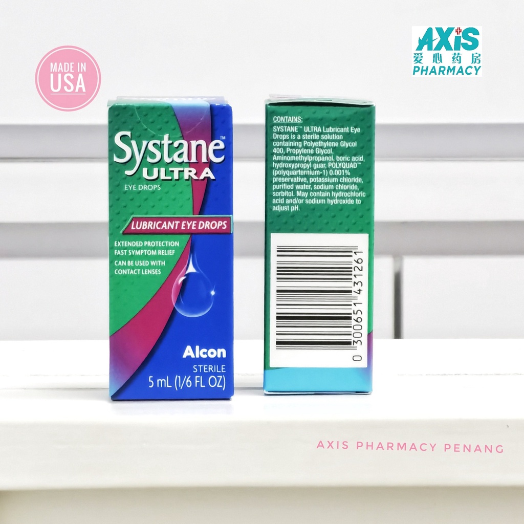 Alcon Systane Ultra Lubricant Eye Drops (5ml) Exp: 04/2026 | Shopee ...