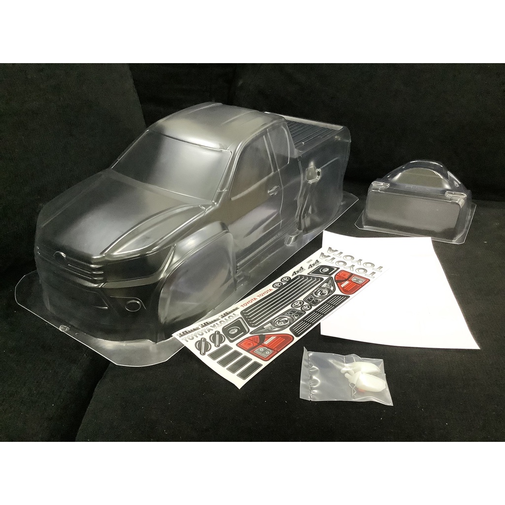 Hilux Revo Team C Clear Lexan RC Bodyshell wb313mm axial scx10ii trx4 ...