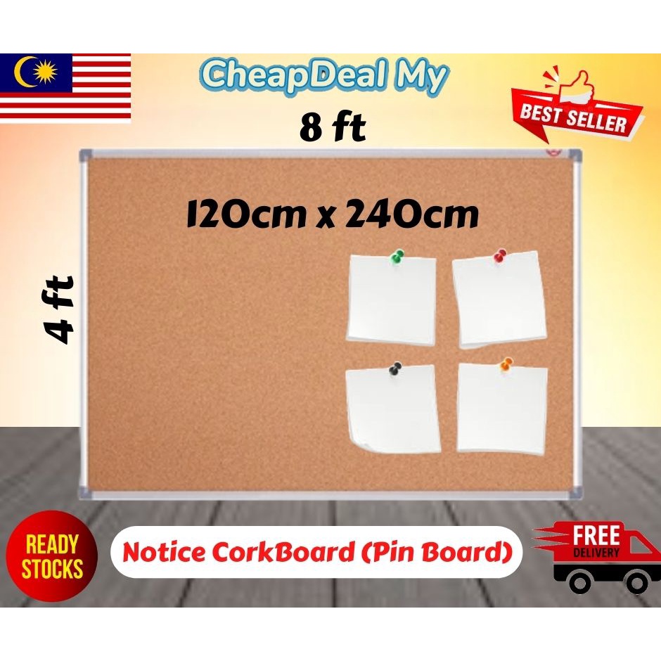 Papan kenyataan Notis cork /Notice corkboard / Notice cork board(ALL SIZE) 2x3 3x4 3x5 3x6 4x4 ...