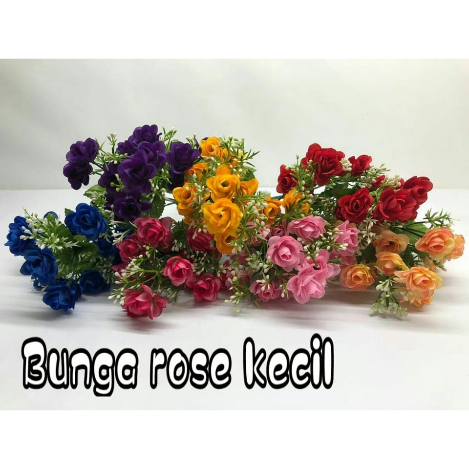 AS05# Artificial Small Roses Bunga Rose Kecil Small Deco | Shopee Malaysia