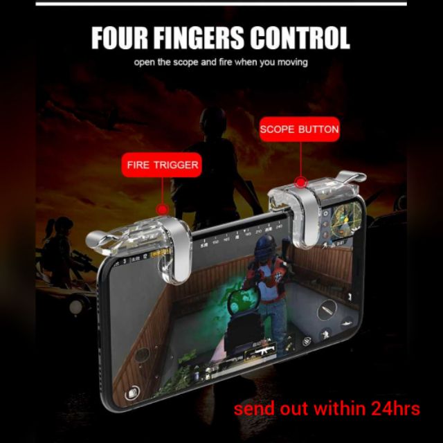PUBG ROS Shooting Games Shortcut Key Joystick Trigger Controller ...