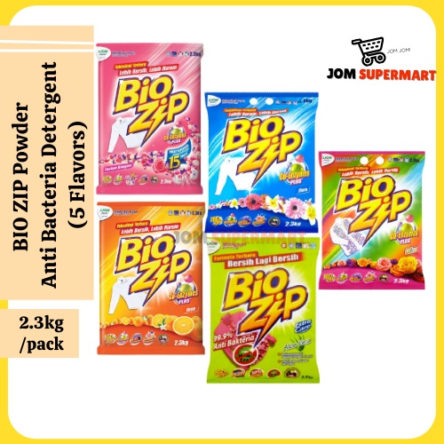 BIO ZIP Powder Anti Bacteria Detergent 2.3kg | Shopee Malaysia