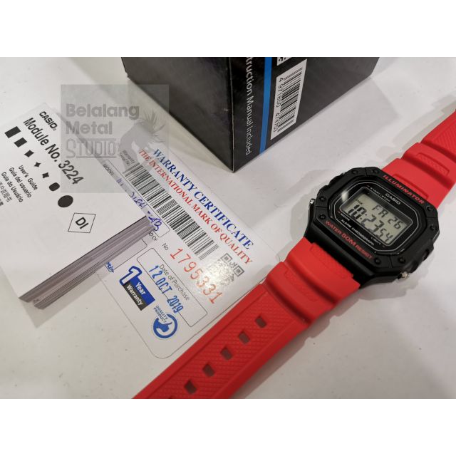 Casio W-218H Series - Digital Watch ORIGINAL | Shopee Malaysia