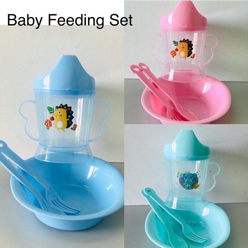 Ready Stock*Baby Feeding Set / set peralatan makan baby 3 in 1 ...