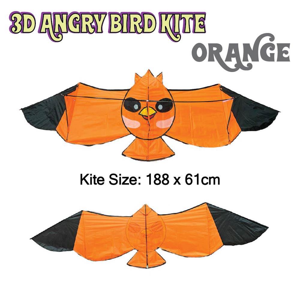 3D Angry Bird Kite Red Yellow Blue Orange Angry Bird LAYANG-LAYANG ...