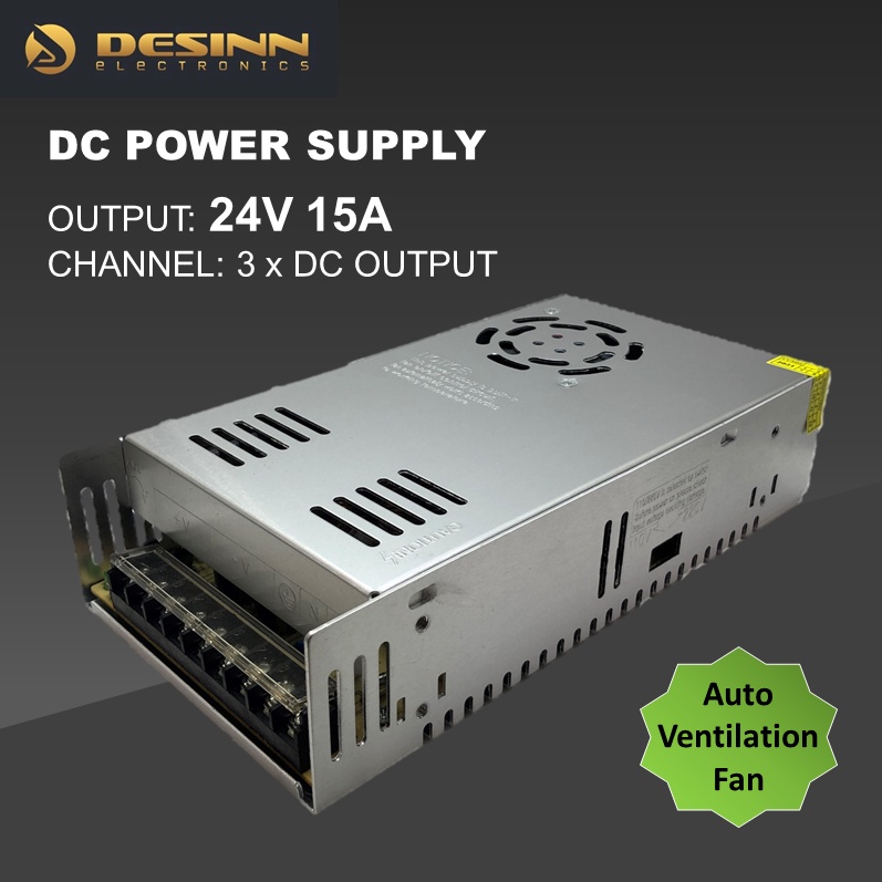 PSU Power Supply DC 24V 15A 360W AC Adapter Switching Convert Universal ...