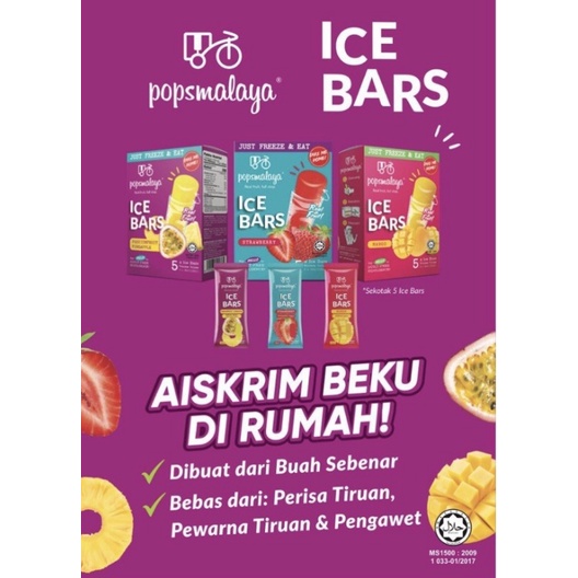 Bunting/Banner & Poster Pops Malaya Ice Bars Untuk Agent | Shopee Malaysia