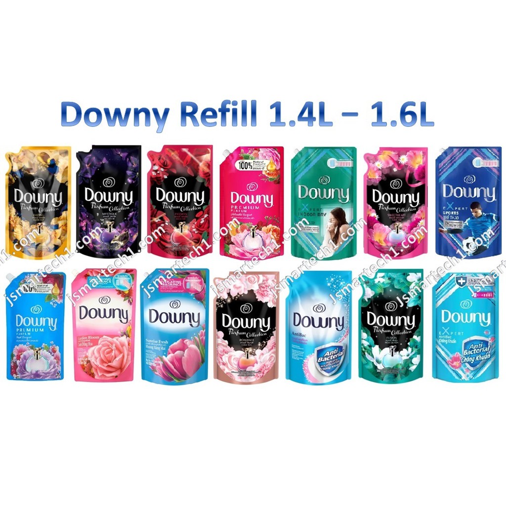 Downy concentrate fabric conditioner refill 1.4L - 1.6L | Shopee Malaysia