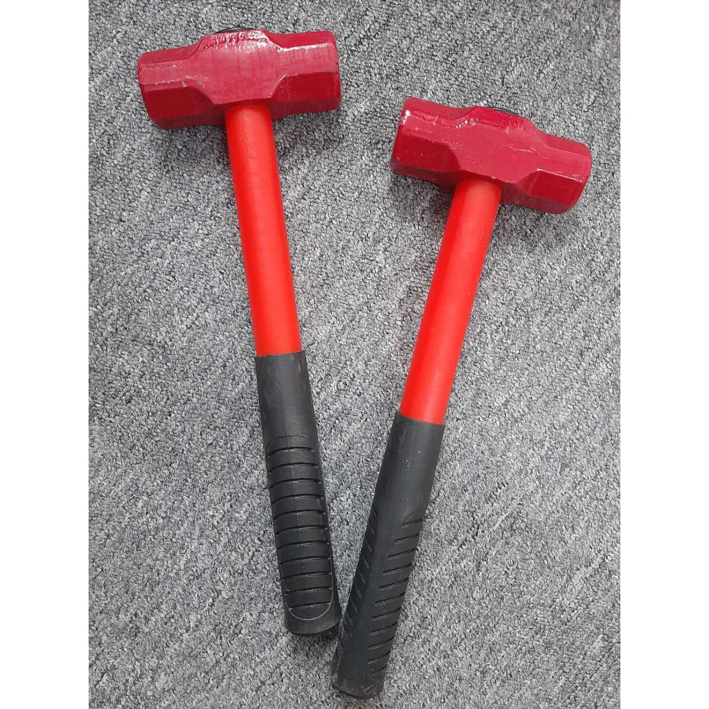 MKR 2lb 3lb 4lb 6lb 8lb 10LB Rubber/Wood Handle Double Face Sledge ...