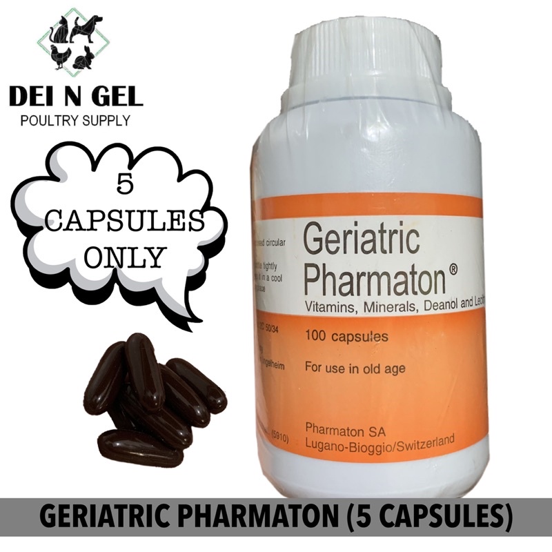 GERIATRIC PHARMATON for Gamefowl (5 CAPSULES ONLY) | Shopee Malaysia