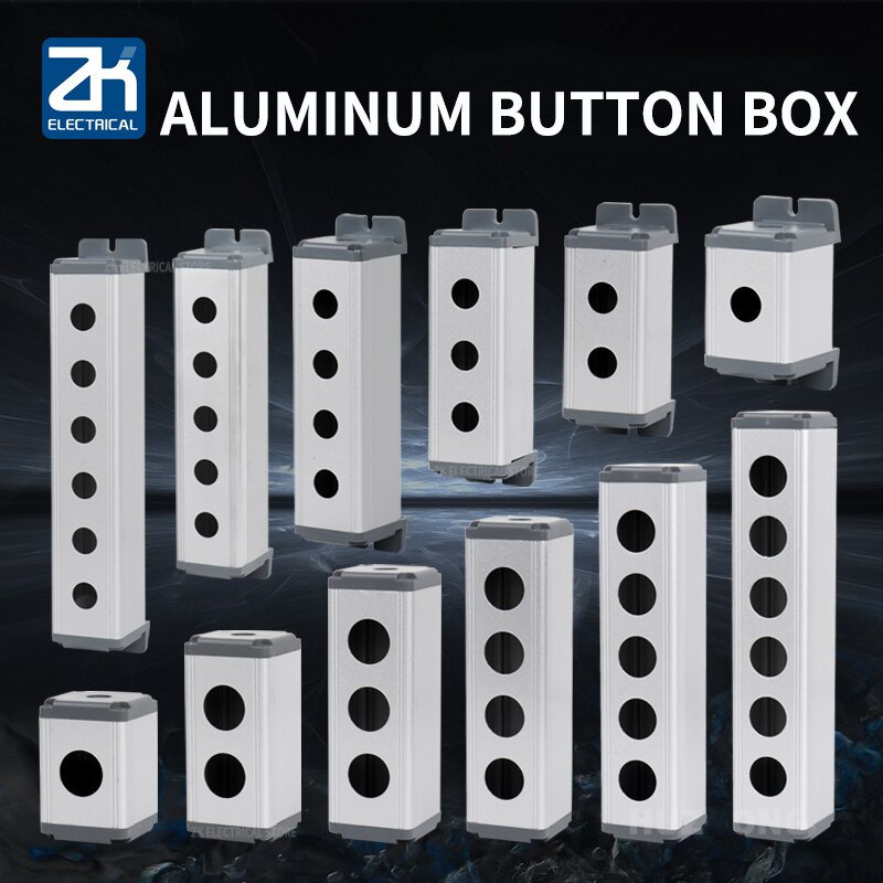 Metal button box waterproof button box with/without side ear 16 22mm ...