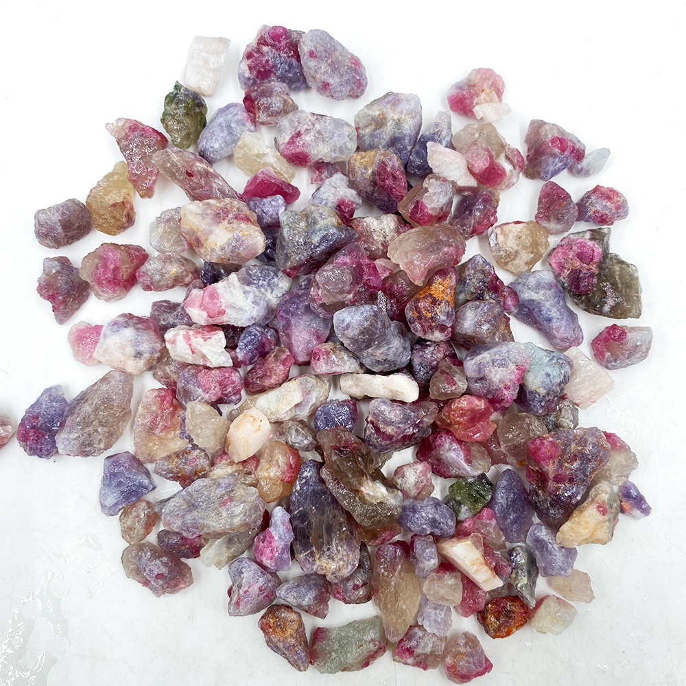 100g Mini Natural Red Tourmaline Unicorn Stone Raw Rough Crystal ...