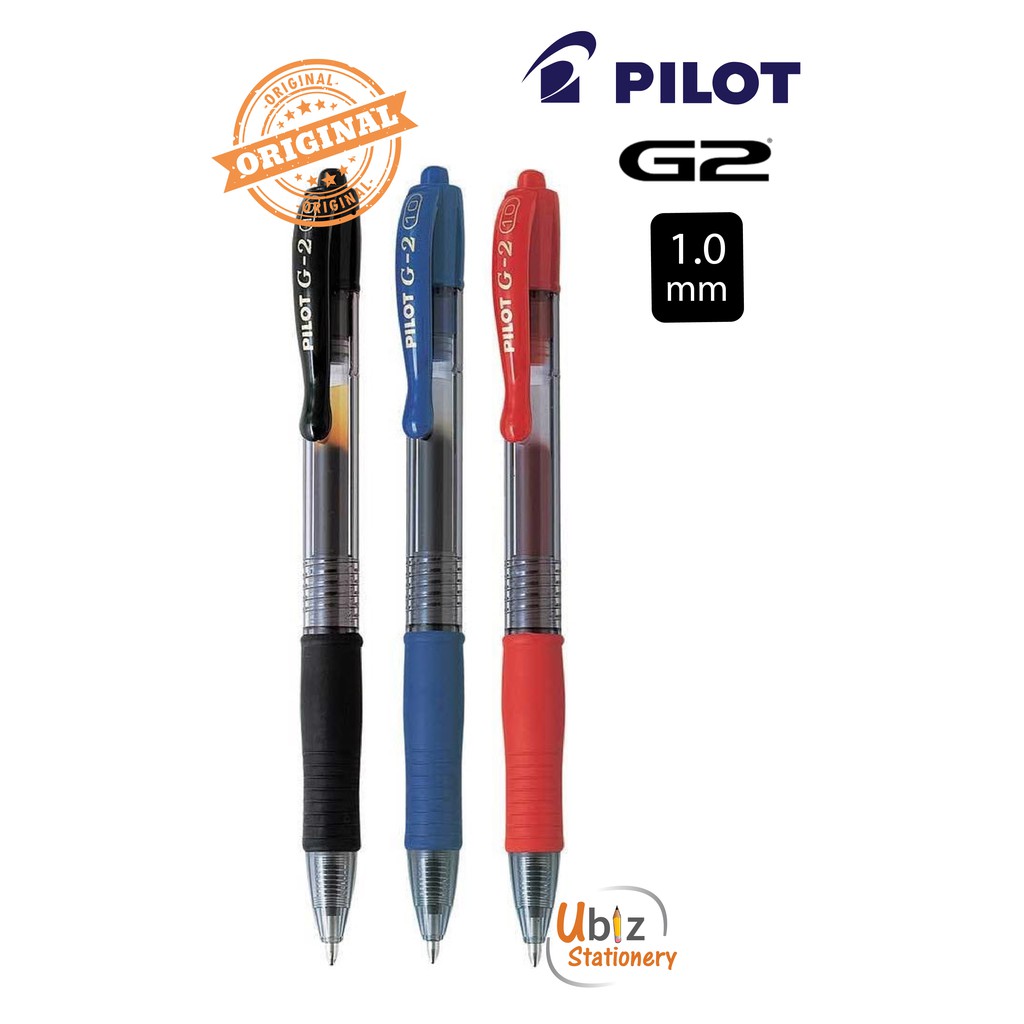 Pilot G2 Retractable Gel Pen 0.5/0.7/1.0 mm (Black/Blue/Red) | Shopee ...