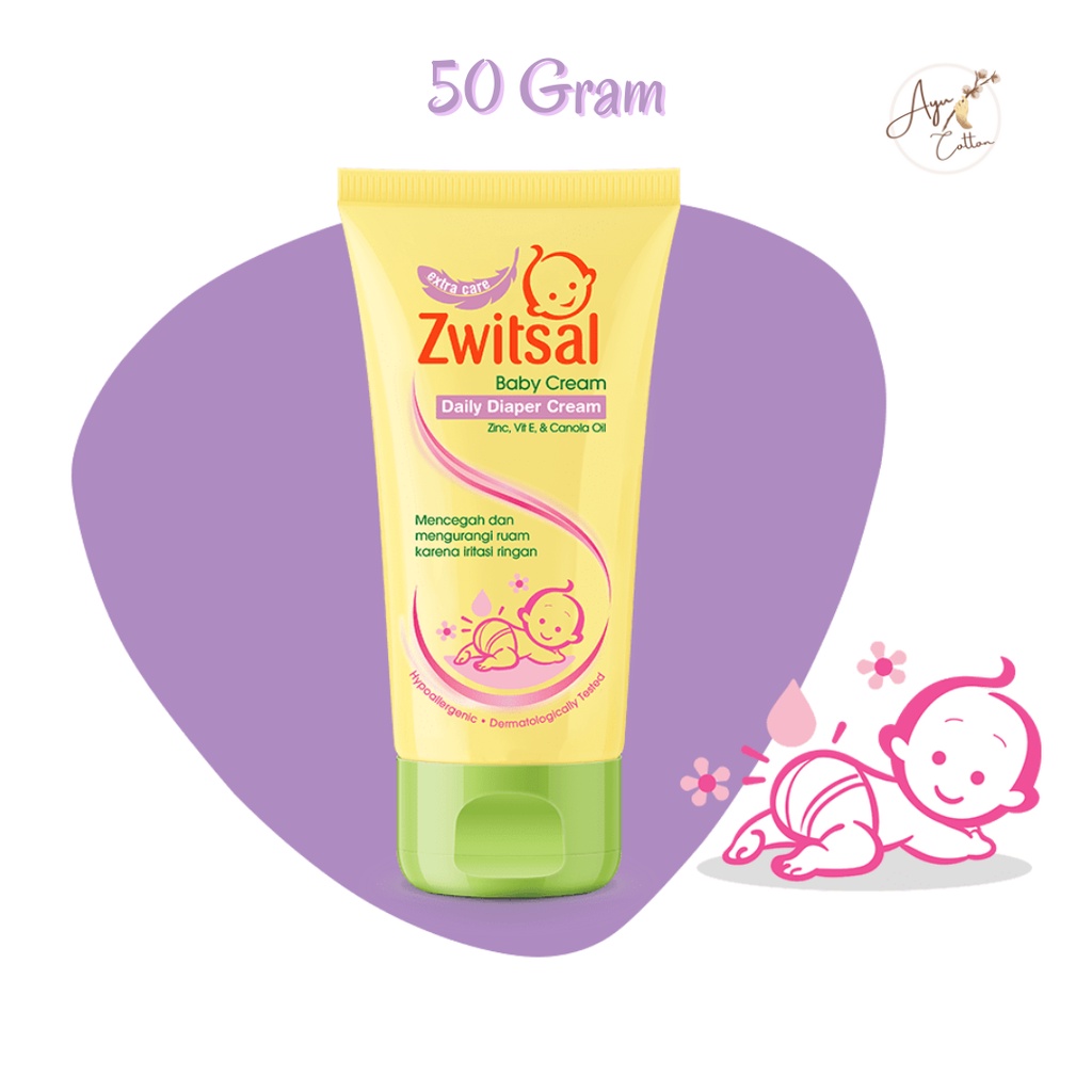 ZWITSAL DAILY DIAPERS CREAM / IRRITATION AND DIAPER RASH CREAM 50 GRAM ...