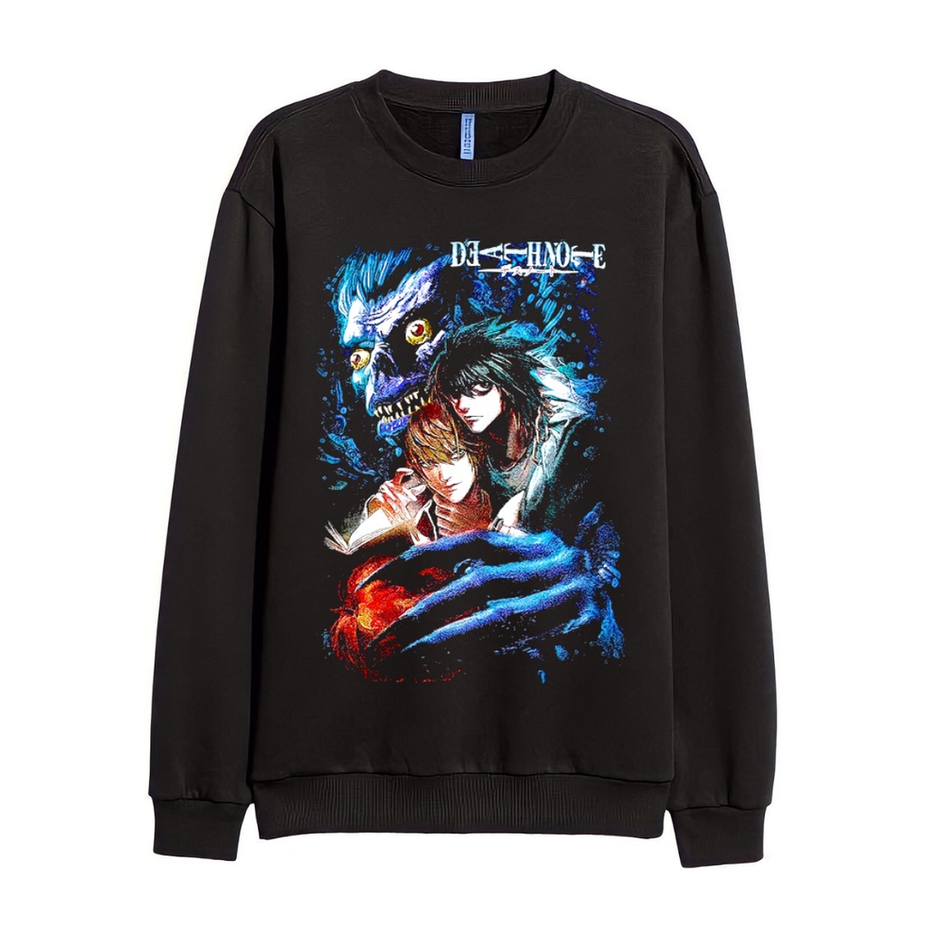 HITAM Psycho Crucify "Death Note" Crew Neck Sweater | Death Note ...