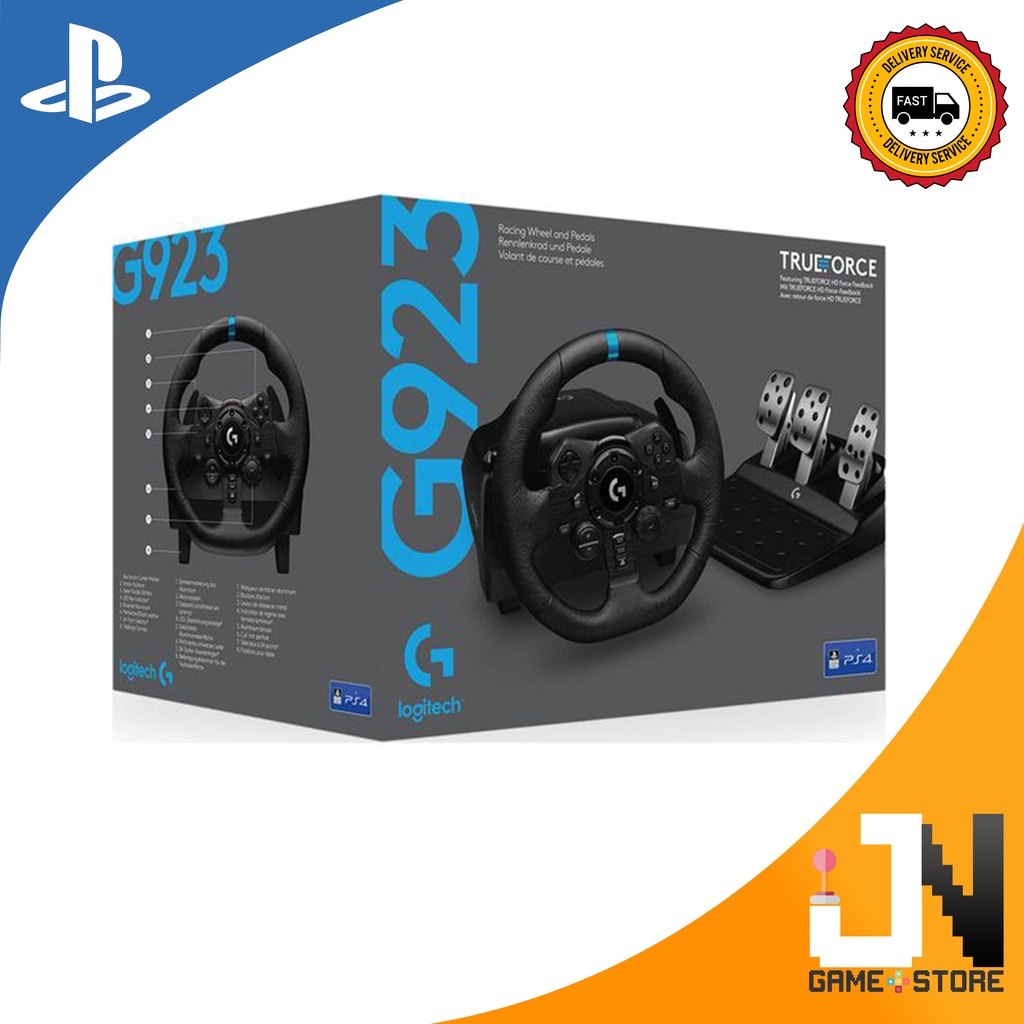 Logitech G923 True Force Racing Wheel + Shifter For PS4 / PC / Xbox ...