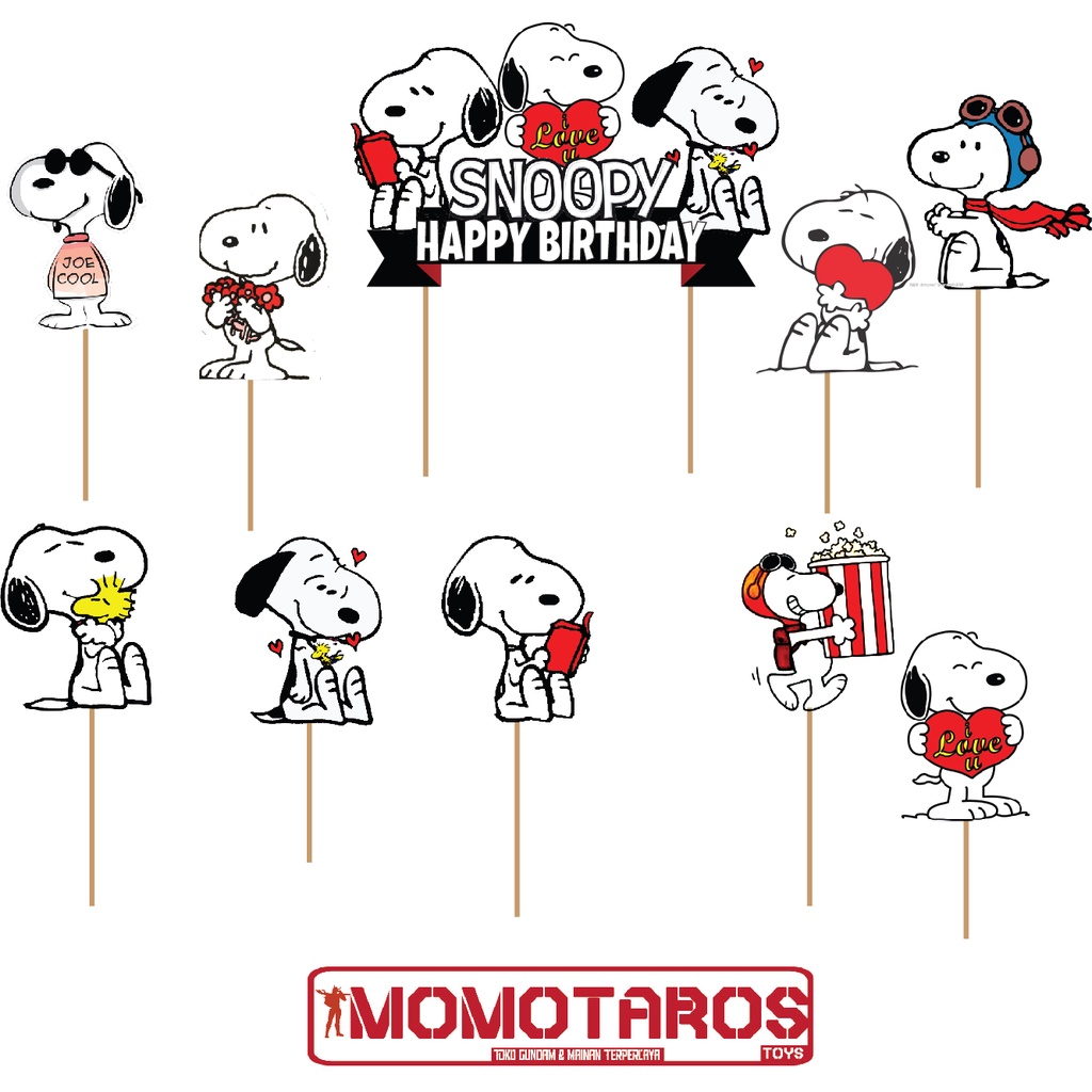 Snoopy solo cake Topper set | Shopee Malaysia