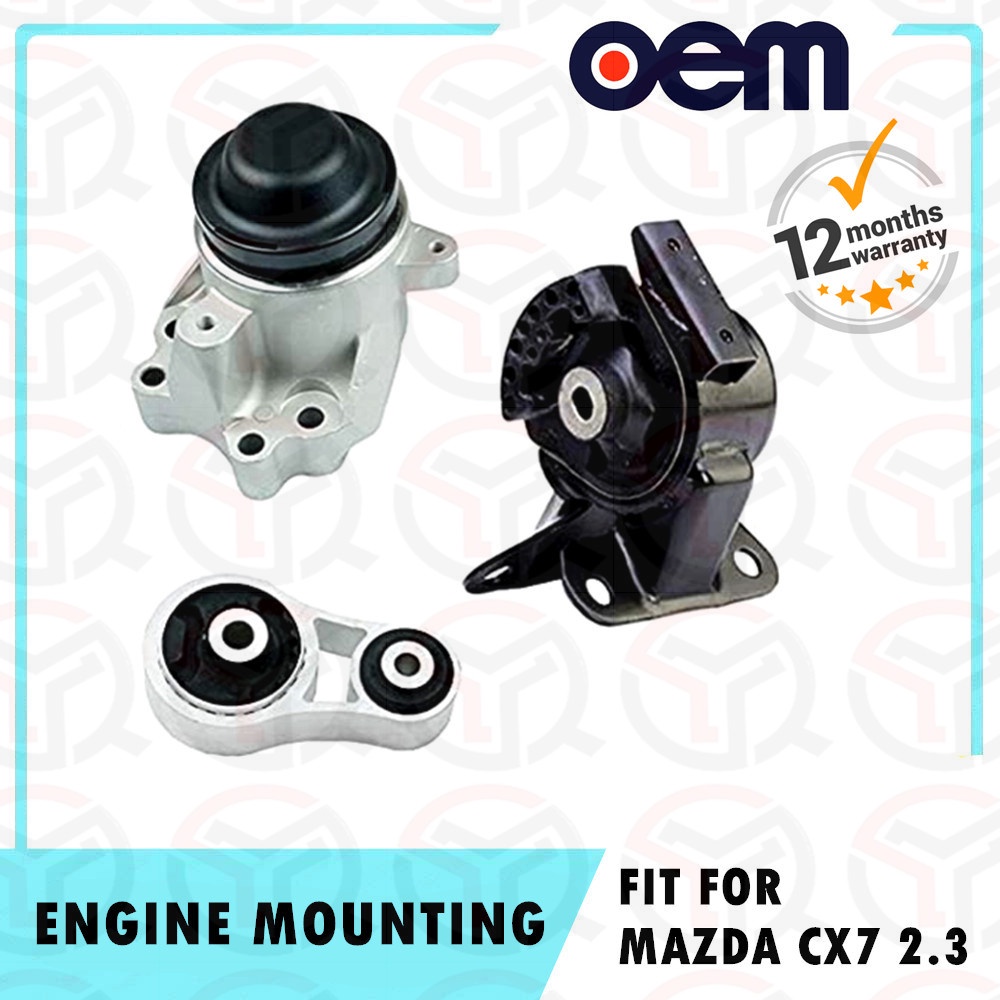 MAZDA CX7 2.3 ENGINE MOUNTING SET (3 PIECE) (1 YEAR WARRANTY) | Shopee ...