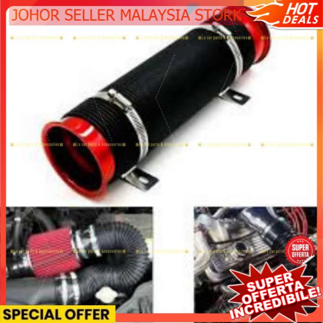 universal Racing 3inch type inlet aluminum piping silver blue red ...