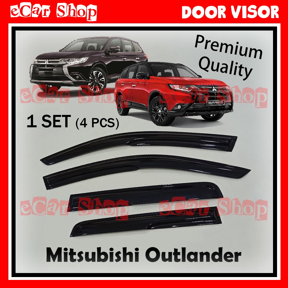 Mitsubishi Outlander Door Visor Mugen Mit. Outlander 2016 2017 2018 ...